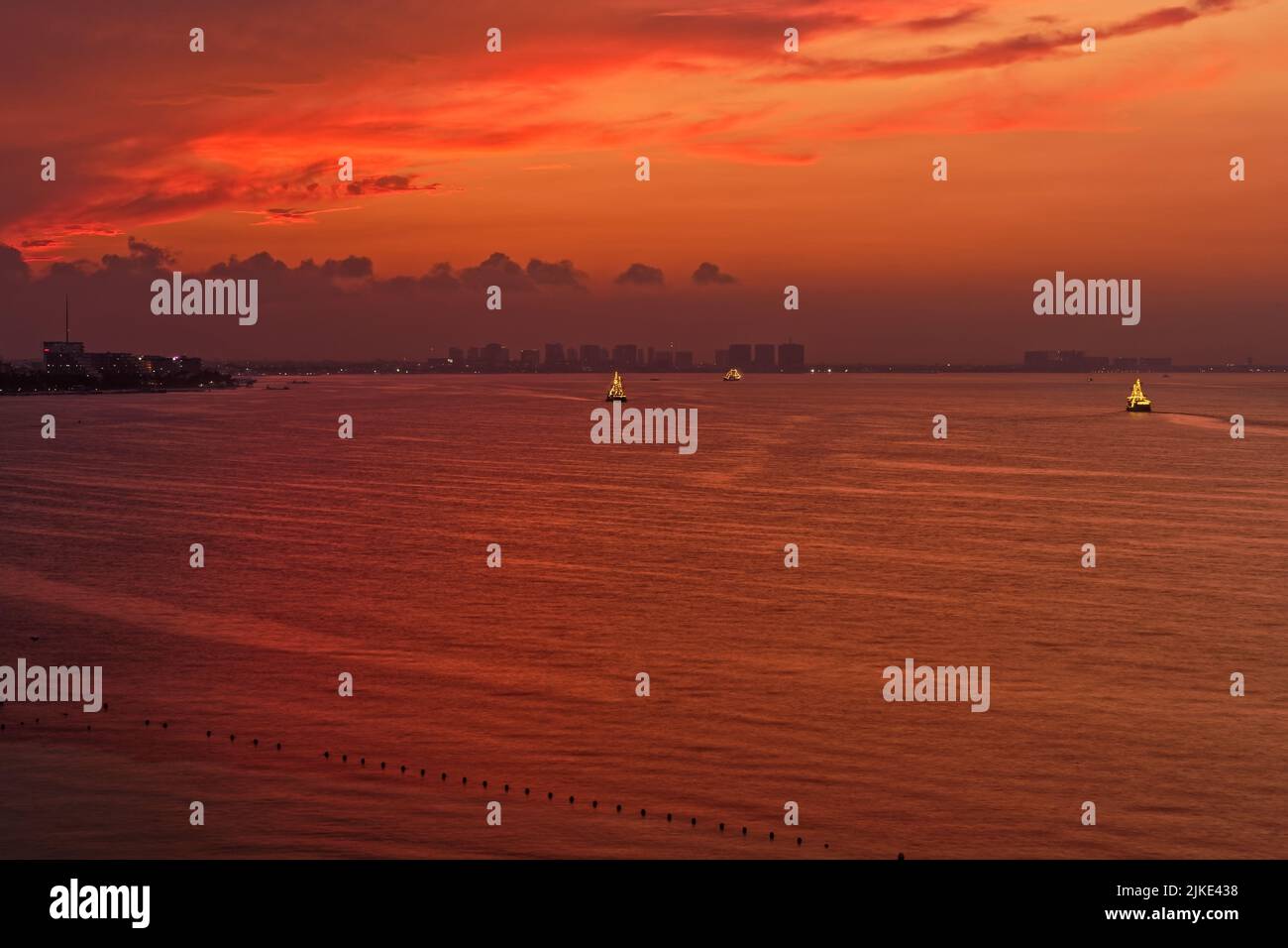 Beach Sunset Dominican Republic Stock Photo - Alamy