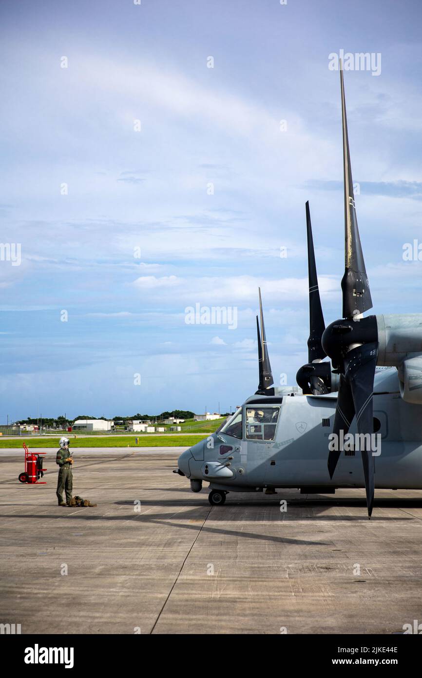 U.S. Marine Corps Cpl. Ryan R. Caffrey, an MV-22 tiltrotor crew chief ...