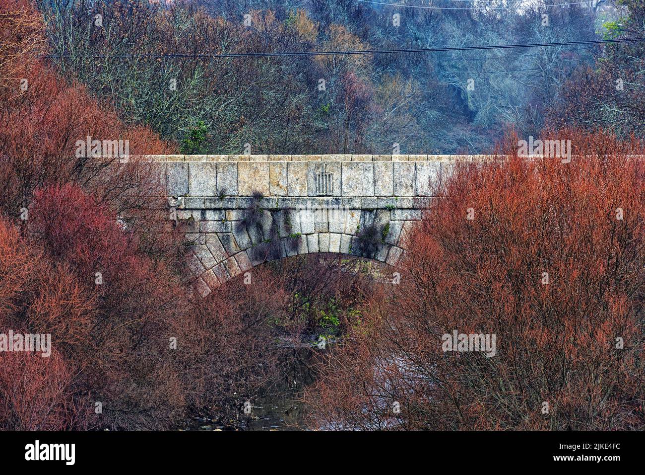 Puente de Herrera, Galapagar, Comunidad de Madrid, España Stock Photo ...