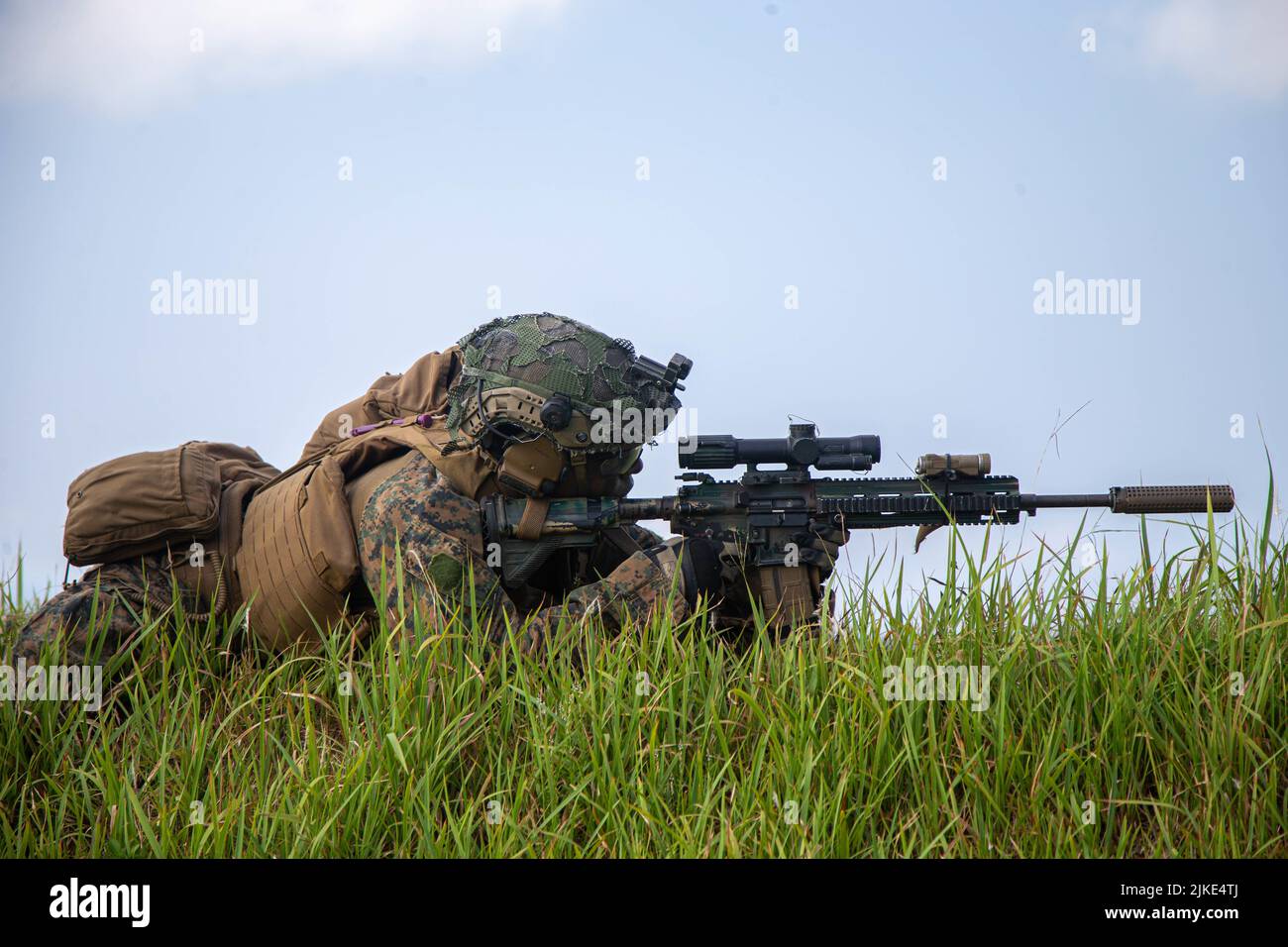 U.S. Marine Corps Lance Cpl. Thomas Porter, a rifleman with 3d ...