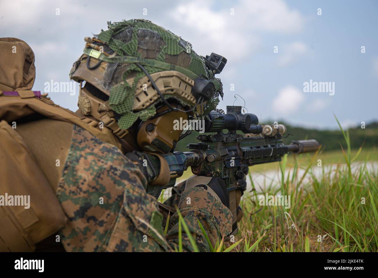 U.S. Marine Corps Lance Cpl. Thomas Porter, a rifleman with 3d ...