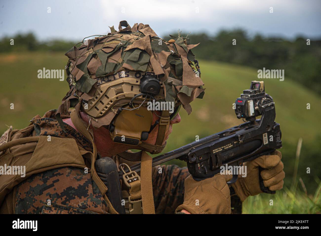 U.S. Marine Corps Lance Cpl. Franklin Cites, a mortarman with 3d ...
