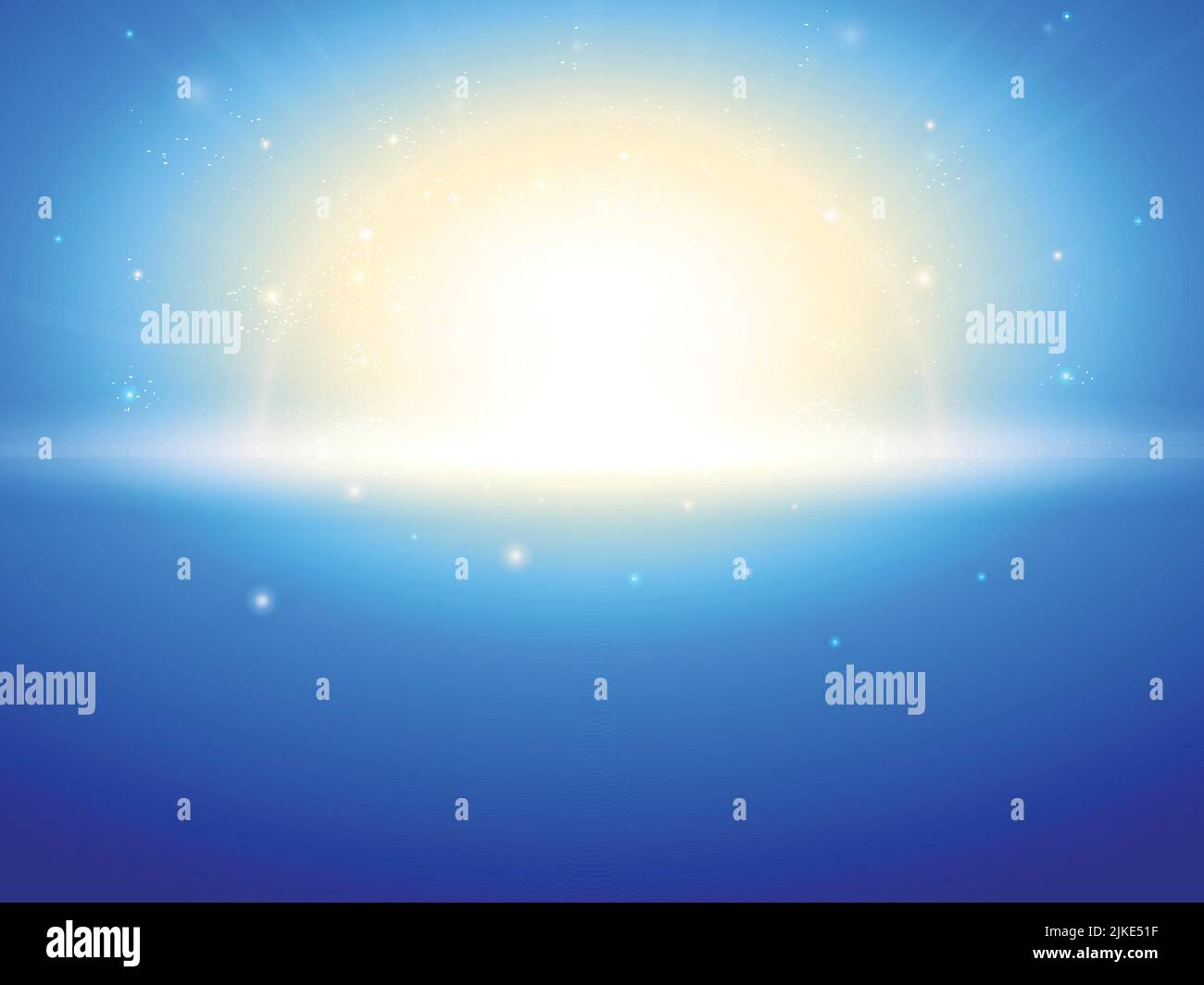 Abstract Blue Background With Glare Or Flare Effect Stock Vector Image ...