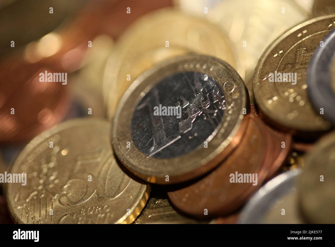Euro coins close up background financial modern high quality big size ...