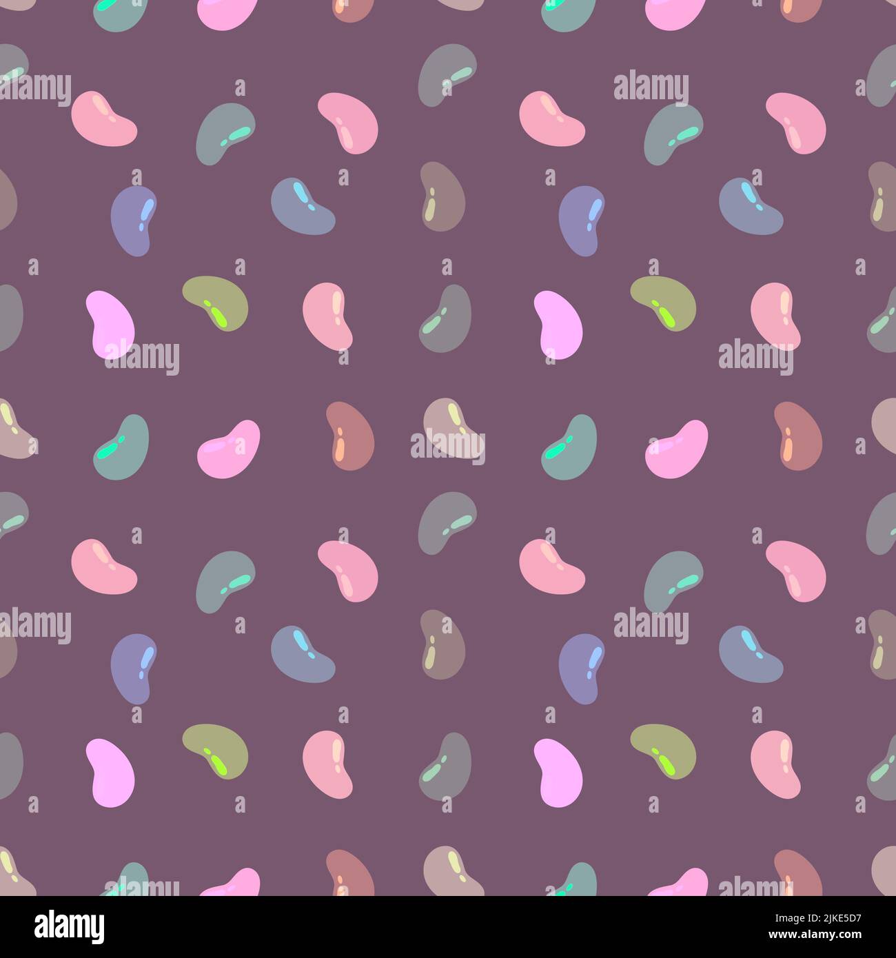 Summer cartoon seamless color beans pattern for notebooks and wrapping ...