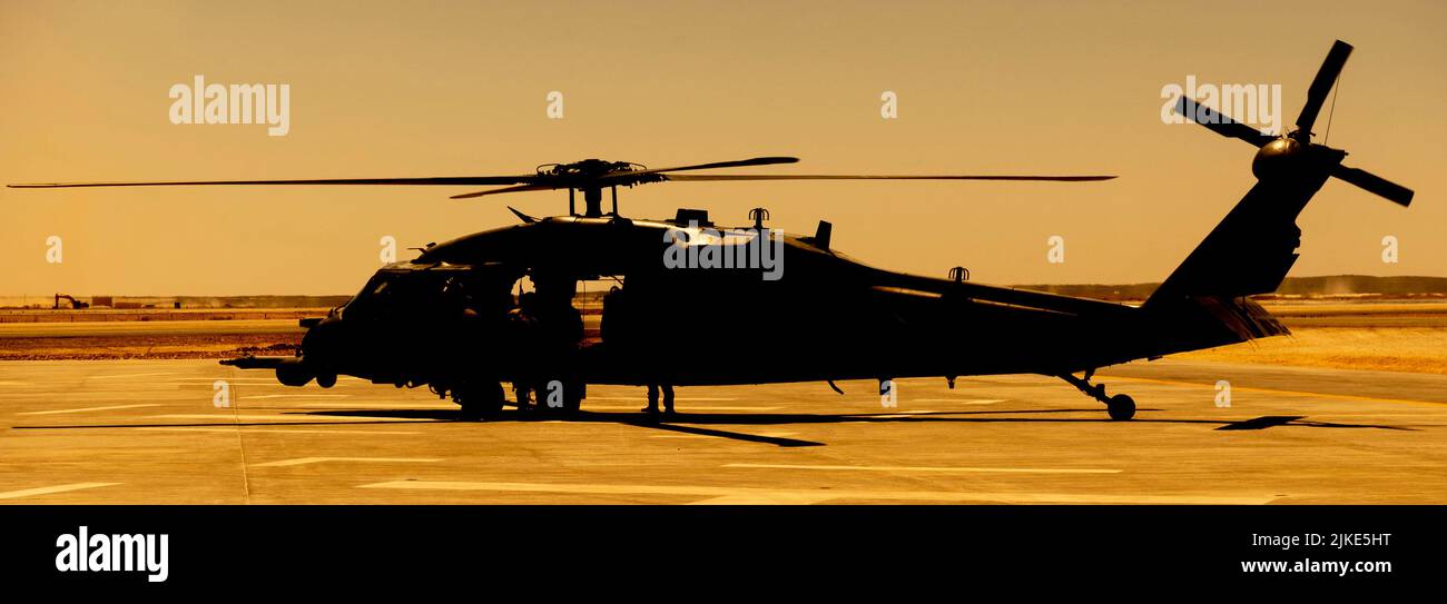 A U.S. Air Force HH-60 Pave Hawk assigned to the 46th Expeditionary ...
