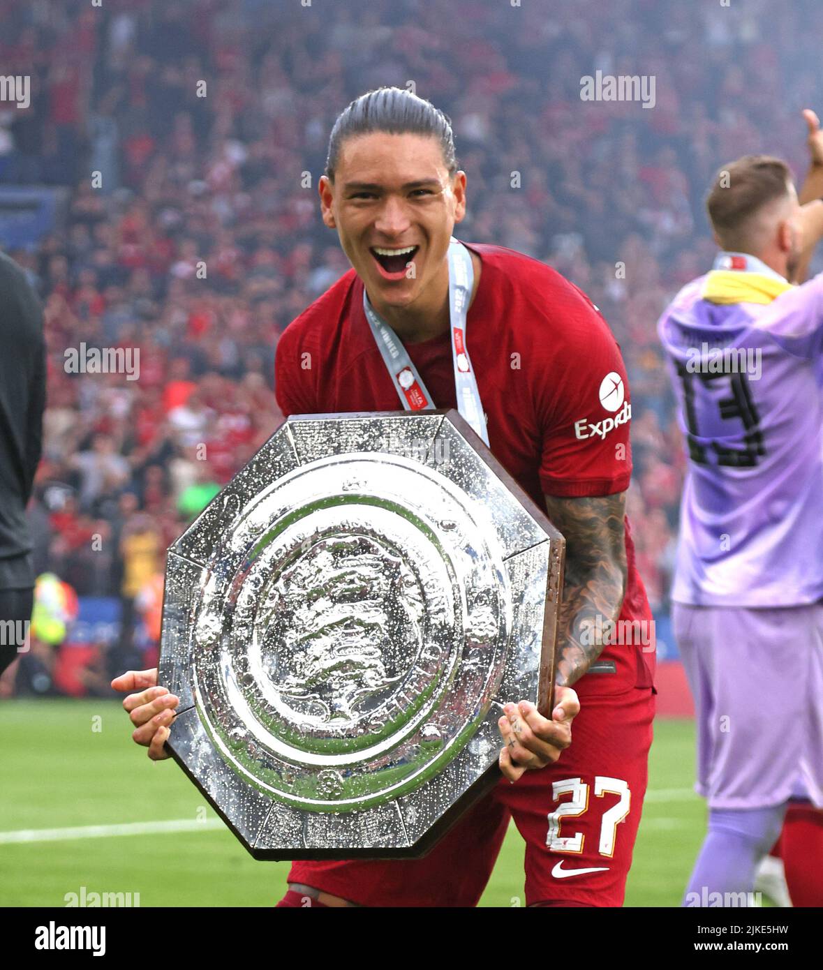 Liverpool community shield 2022 nunez hi-res stock photography and ...