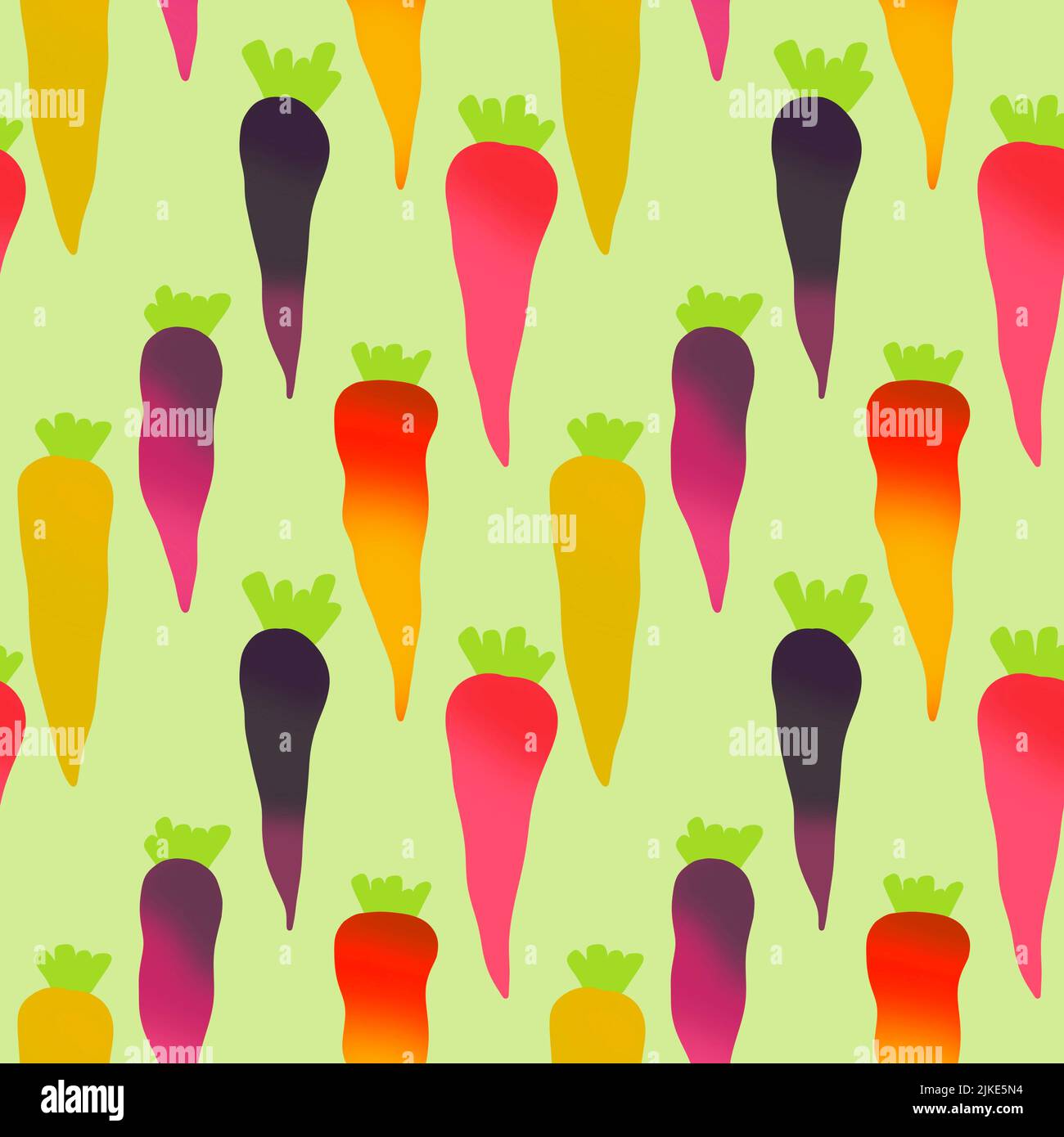 Cartoon vegetable seamless carrot pattern for wrapping paper and ...