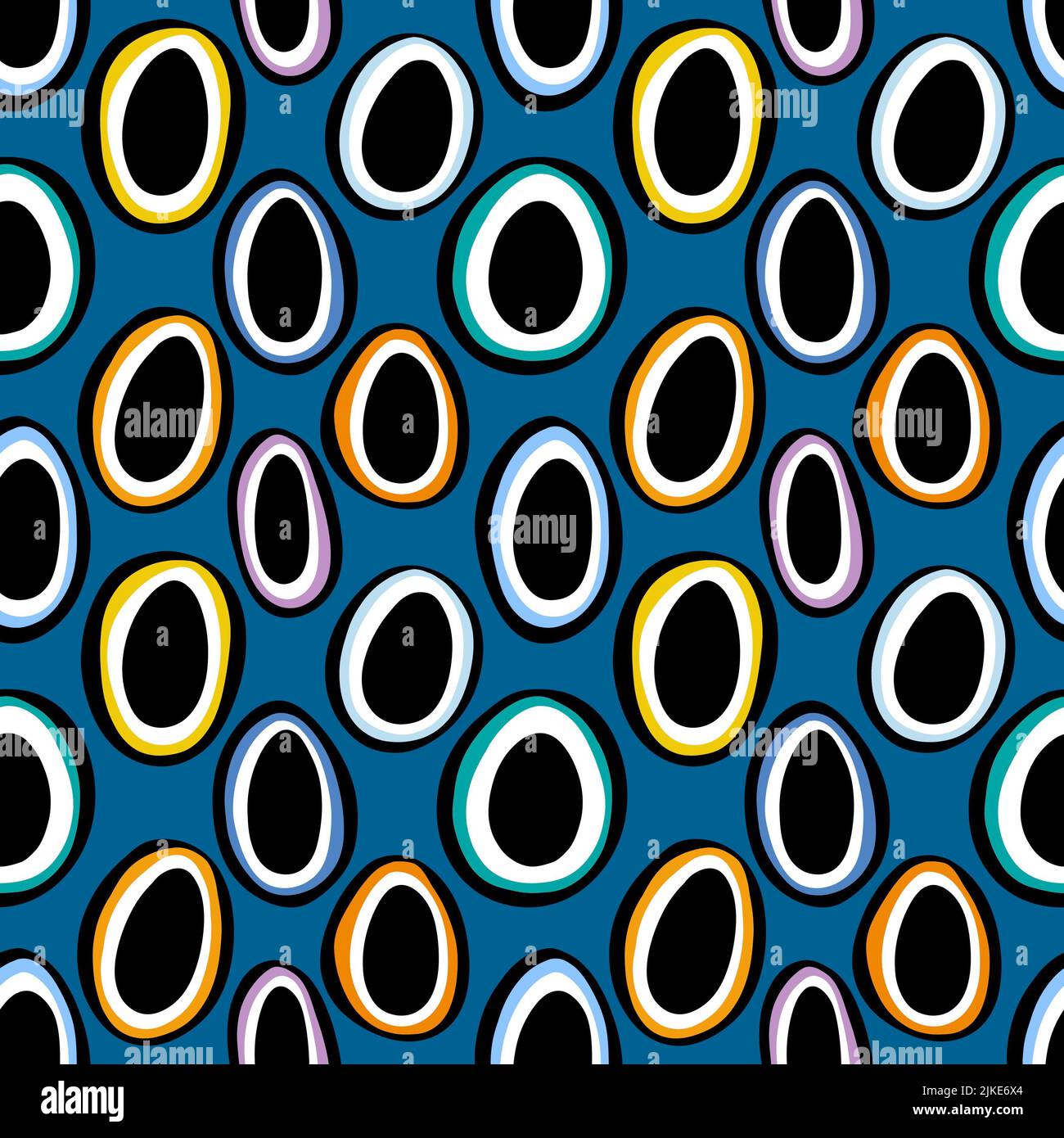 Summer seamless magic evil eye pattern for fabrics and textiles and ...