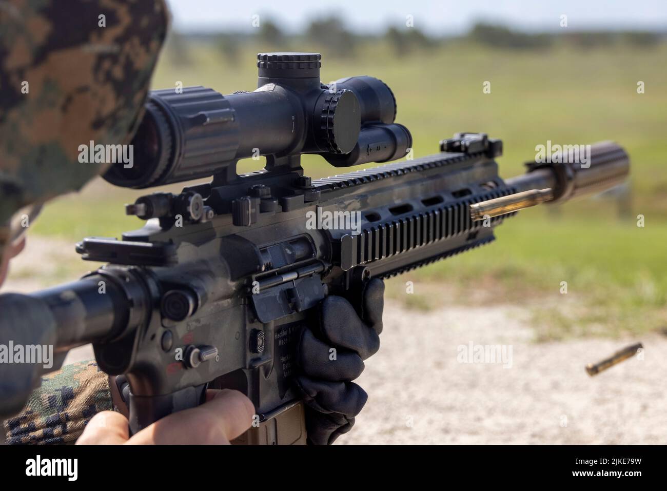 A Midshipman with the Naval Reserve Officers’ Training Corps fires the ...