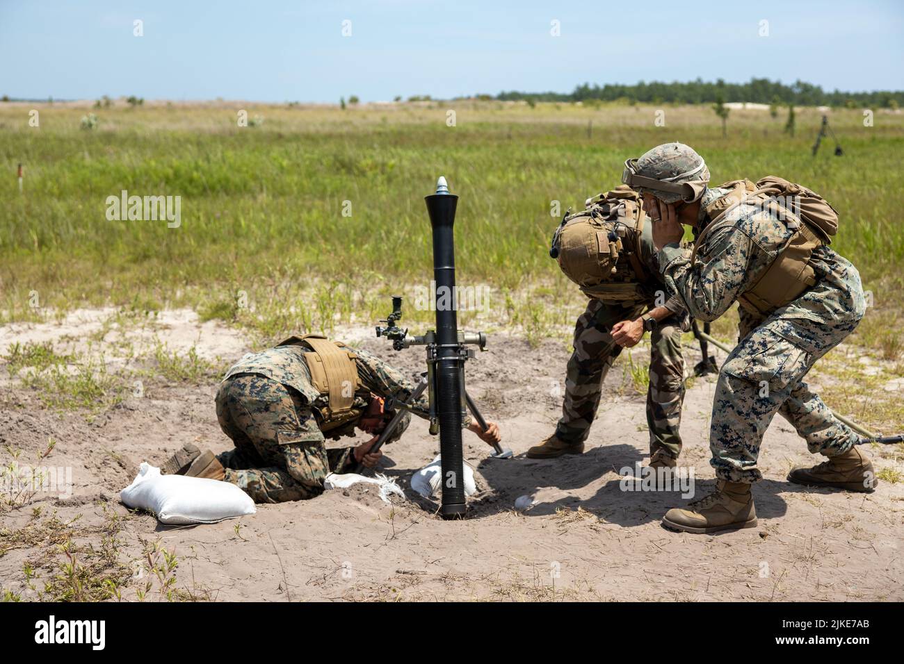 U.S. Marines with 2nd Air-Naval Gunfire Liaison Company (ANGLICO), II ...