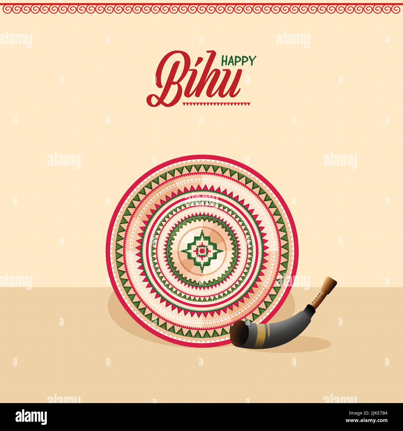 Musical instrument of bihu festival Stock Vector Images - Alamy
