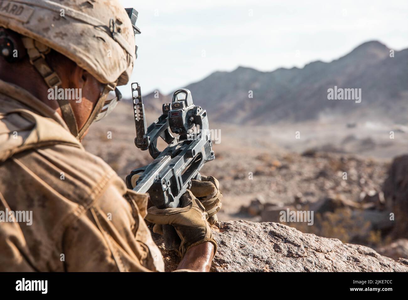 A U.S. Marine with Charley Company, 1st Battalion, 7th Marine Regiment ...
