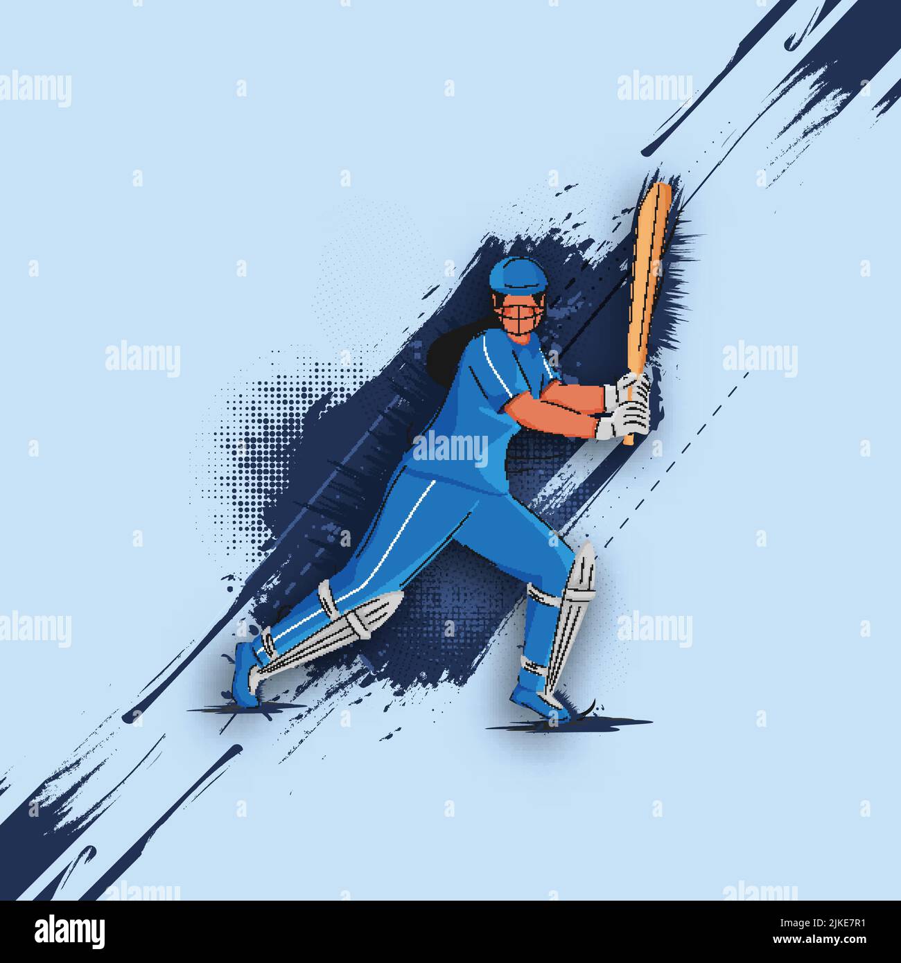 Indian cricket team in Stock Vector Images - Alamy