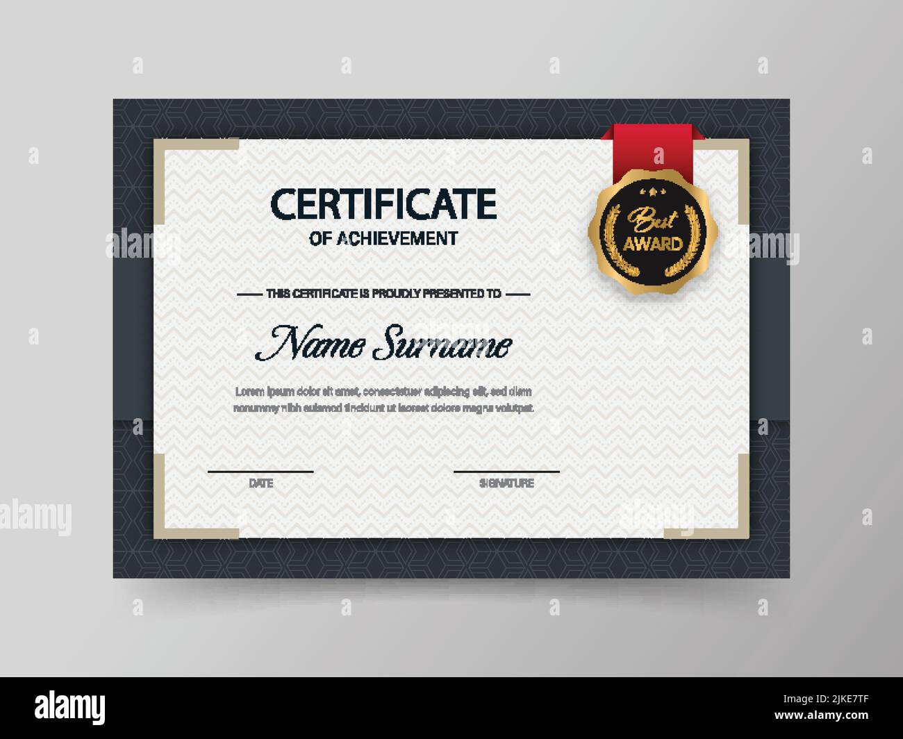 Medal of appreciation Stock Vector Images - Alamy