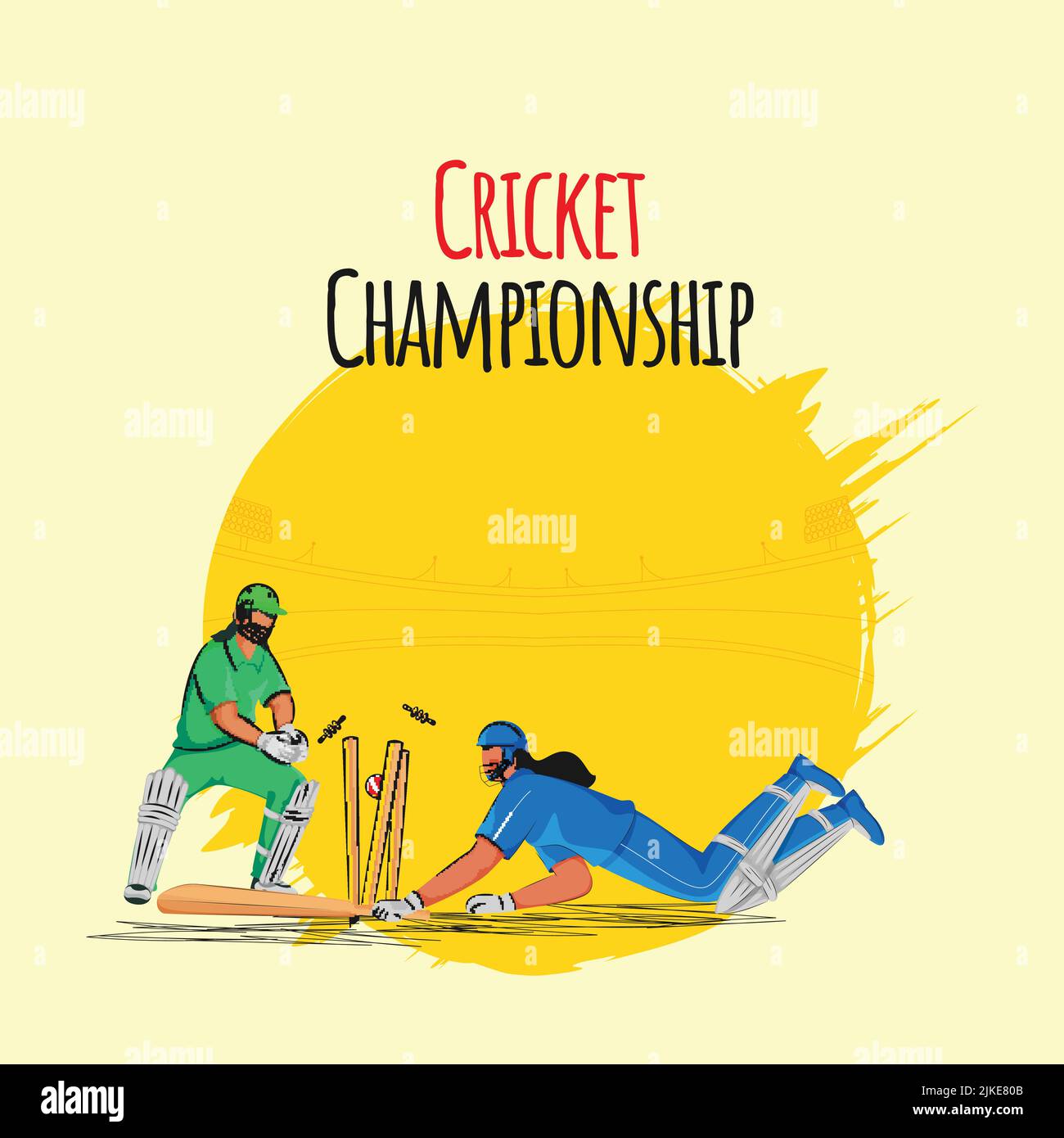 Cricket wicket keeper Stock Vector Images - Alamy