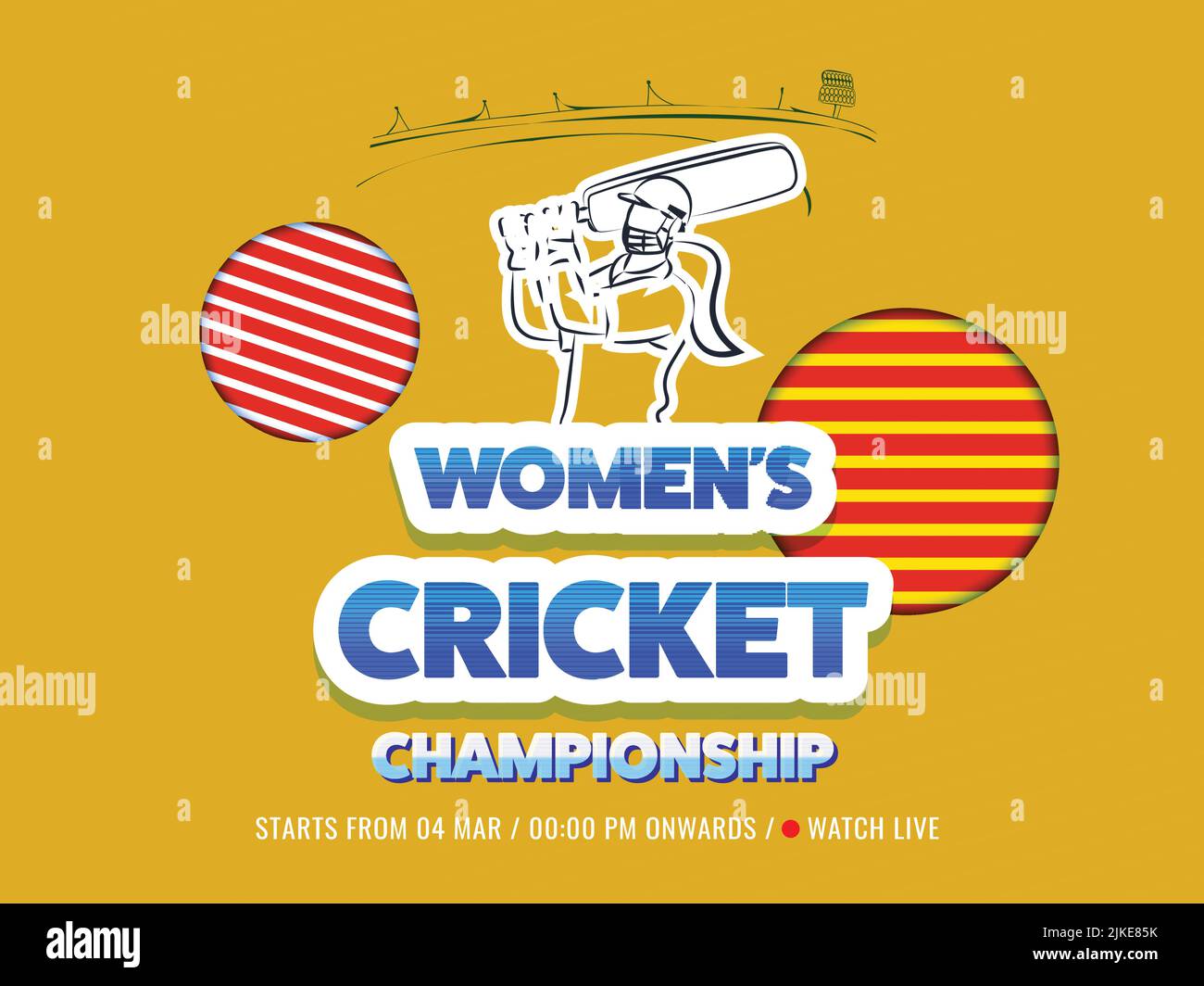 Womens cricket player Stock Vector Images - Alamy