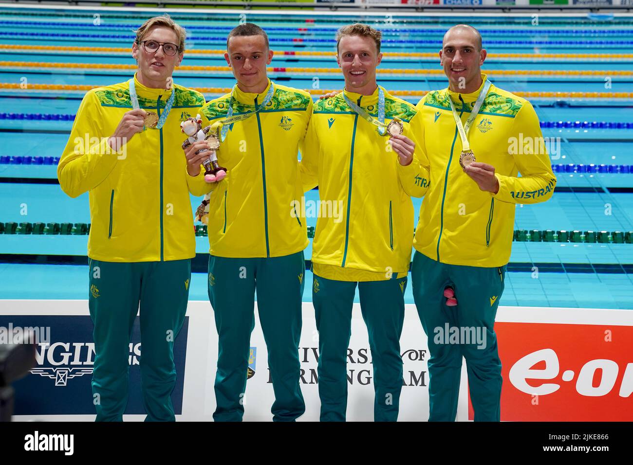 Australia’s Elijah Winnington, Flynn Southam, Zac Incerti and Mack ...