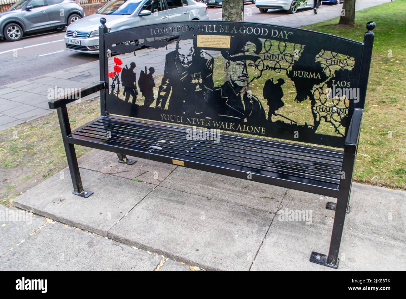 Captain tom moore bench hi-res stock photography and images - Alamy