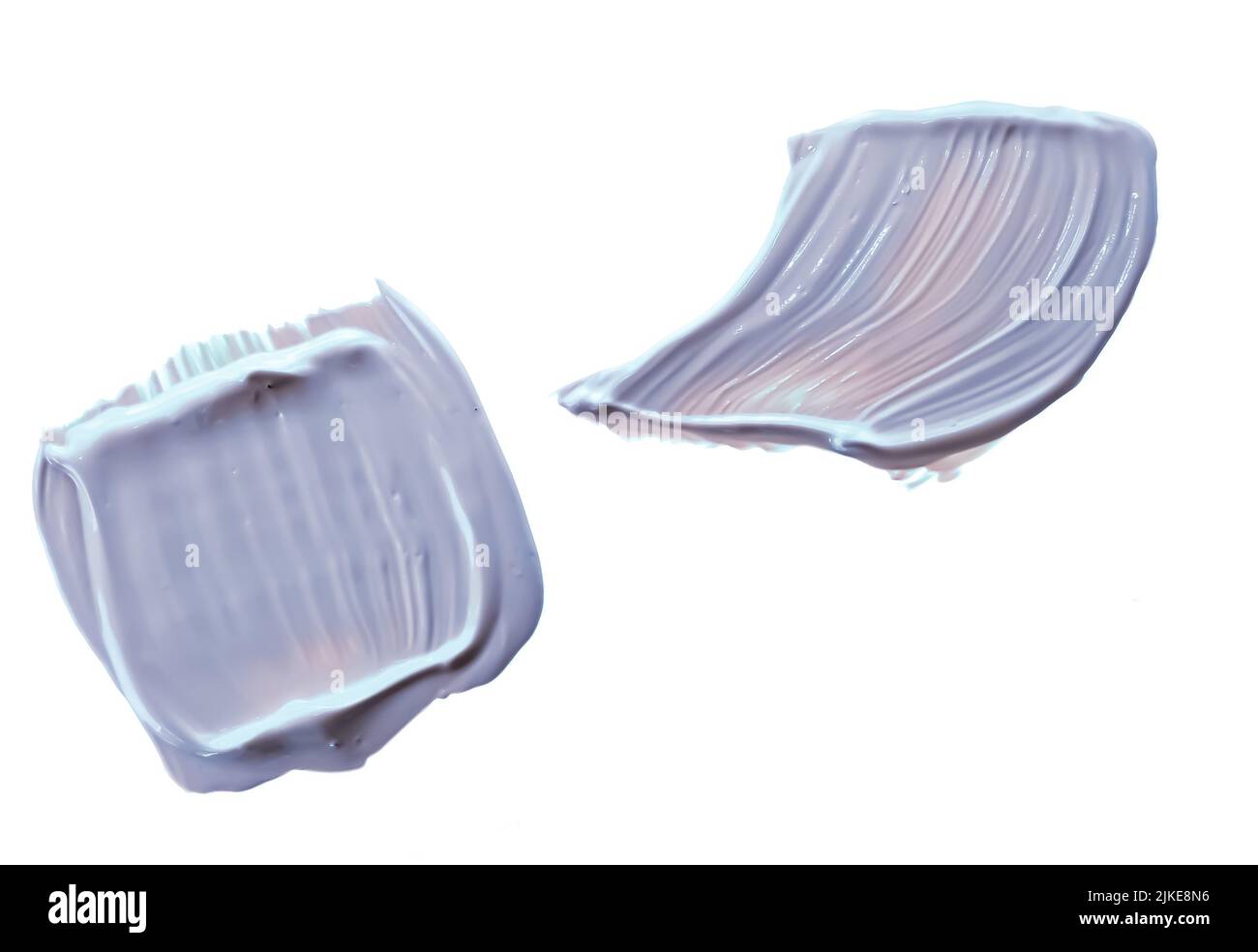 Pastel blue beauty swatch, skincare and makeup cosmetic product sample ...