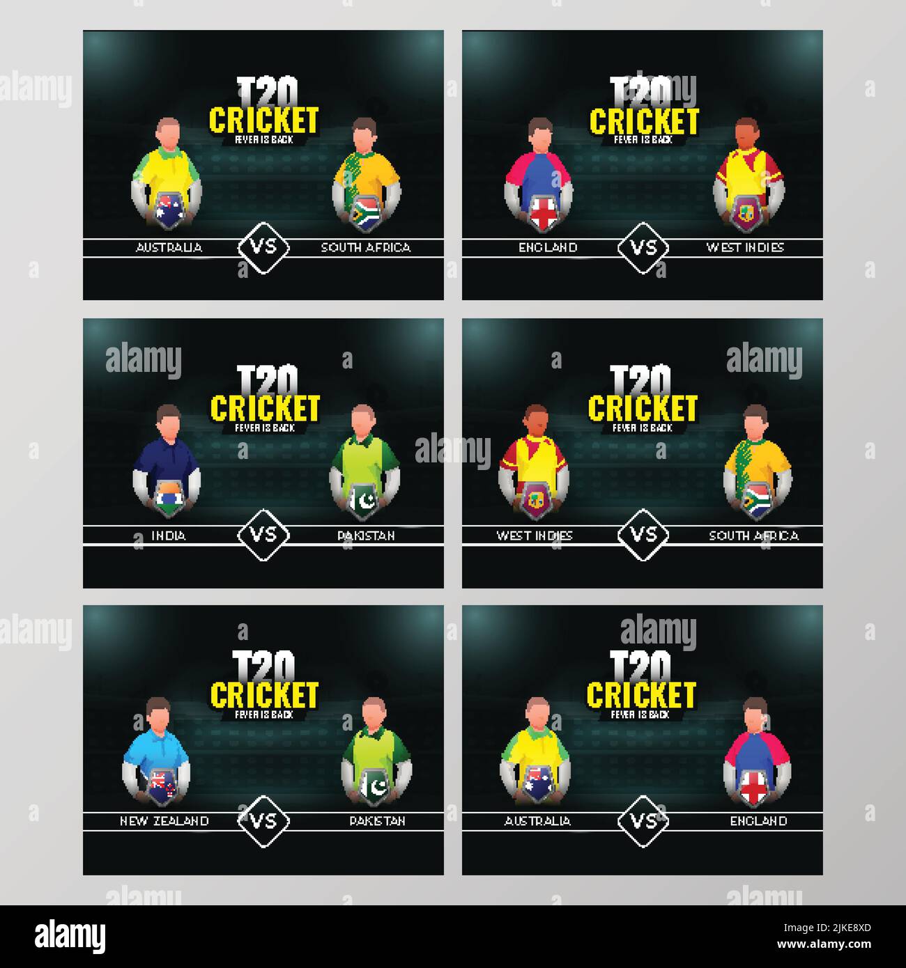 Batting six Stock Vector Images - Alamy