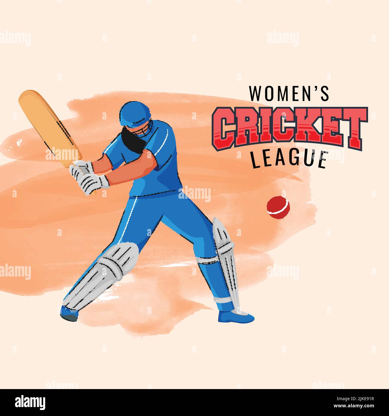 Womens cricket player Stock Vector Images - Alamy