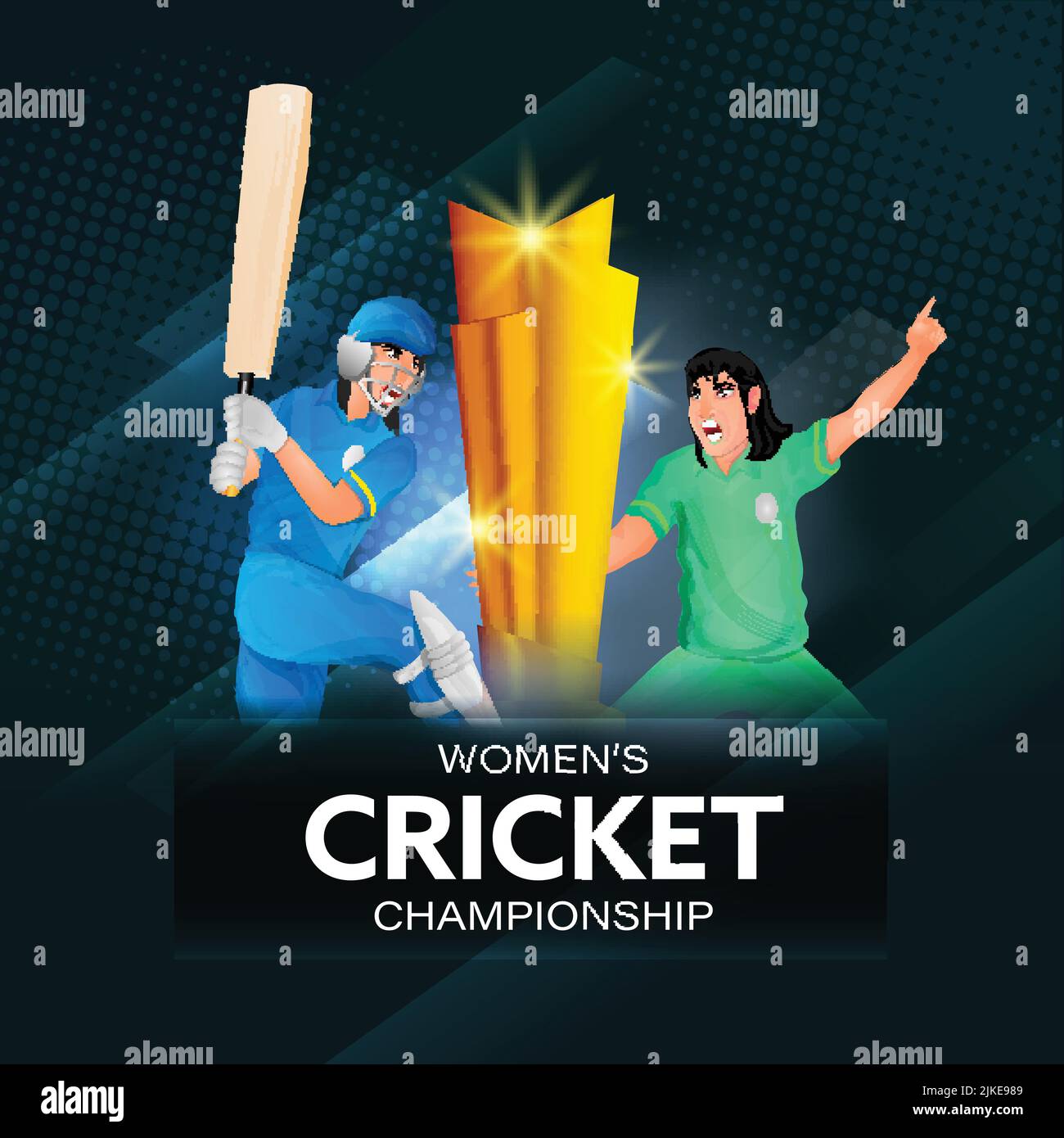 Cartoon cricket match Stock Vector Images - Alamy