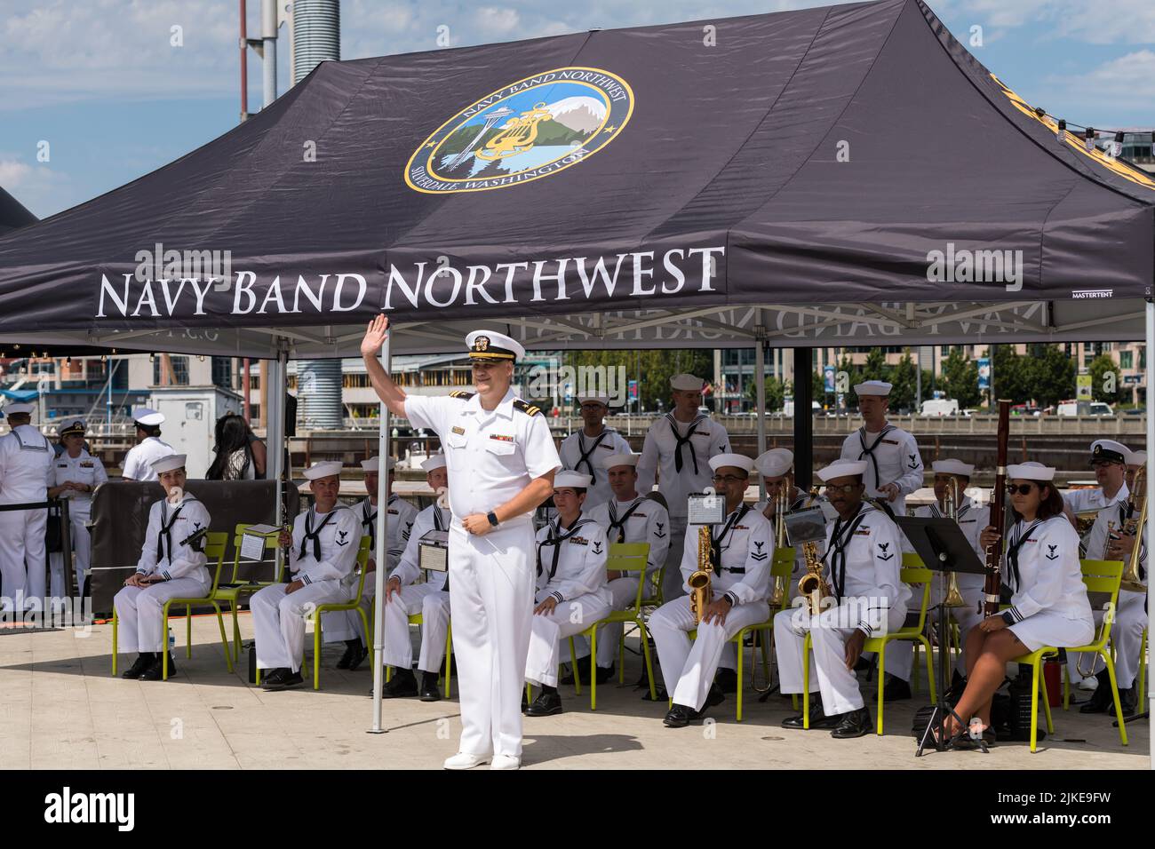 Seattle, USA. 1st Aug, 2022: Seafair Fleet Week kicks off on pier 62 ...