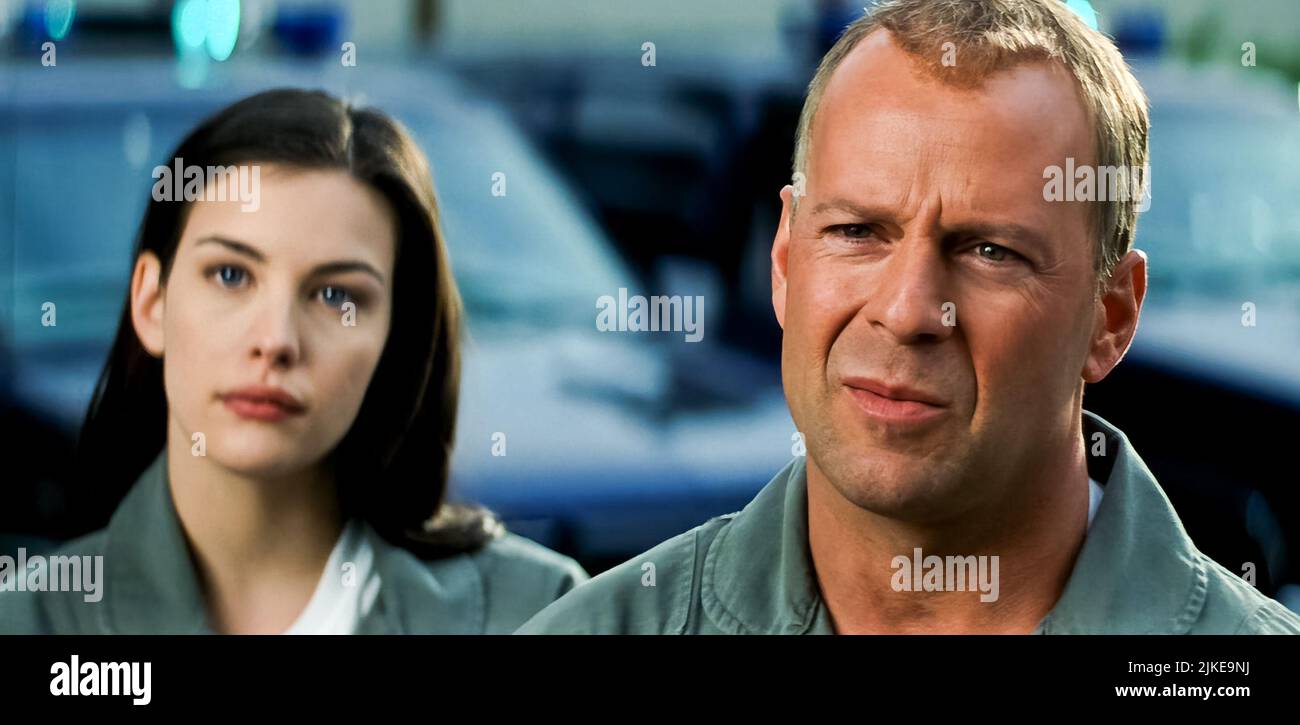 USA. Liv Tyler and Bruce Willis in a scene from the (C)Buena Vista ...