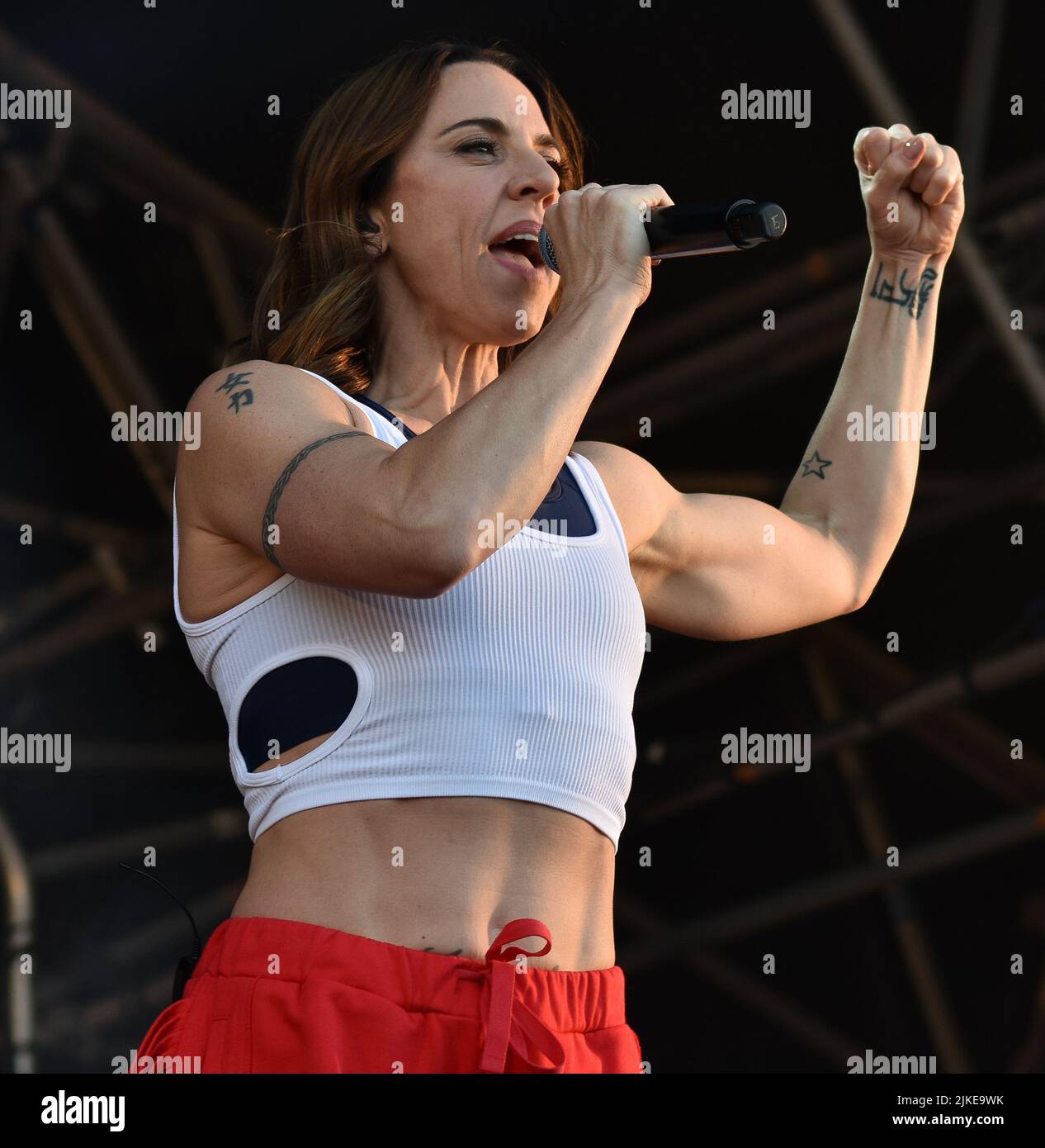 Melanie C, Sporty Spice, Performing Live On Stage In Concert, Day 3 Of ...