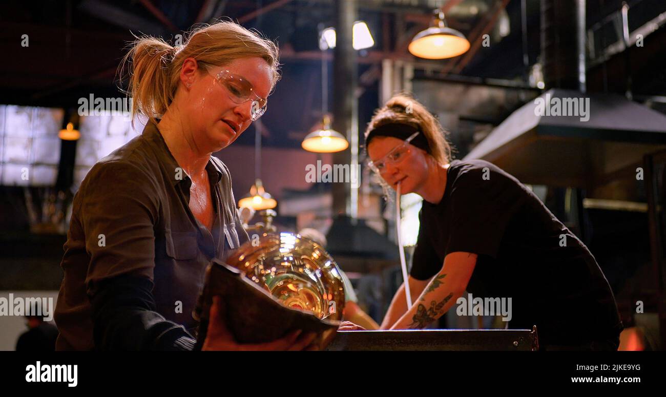 BLOWN AWAY, Brenna Baker (left), (Season 3, aired July 22, 2022). ph ...
