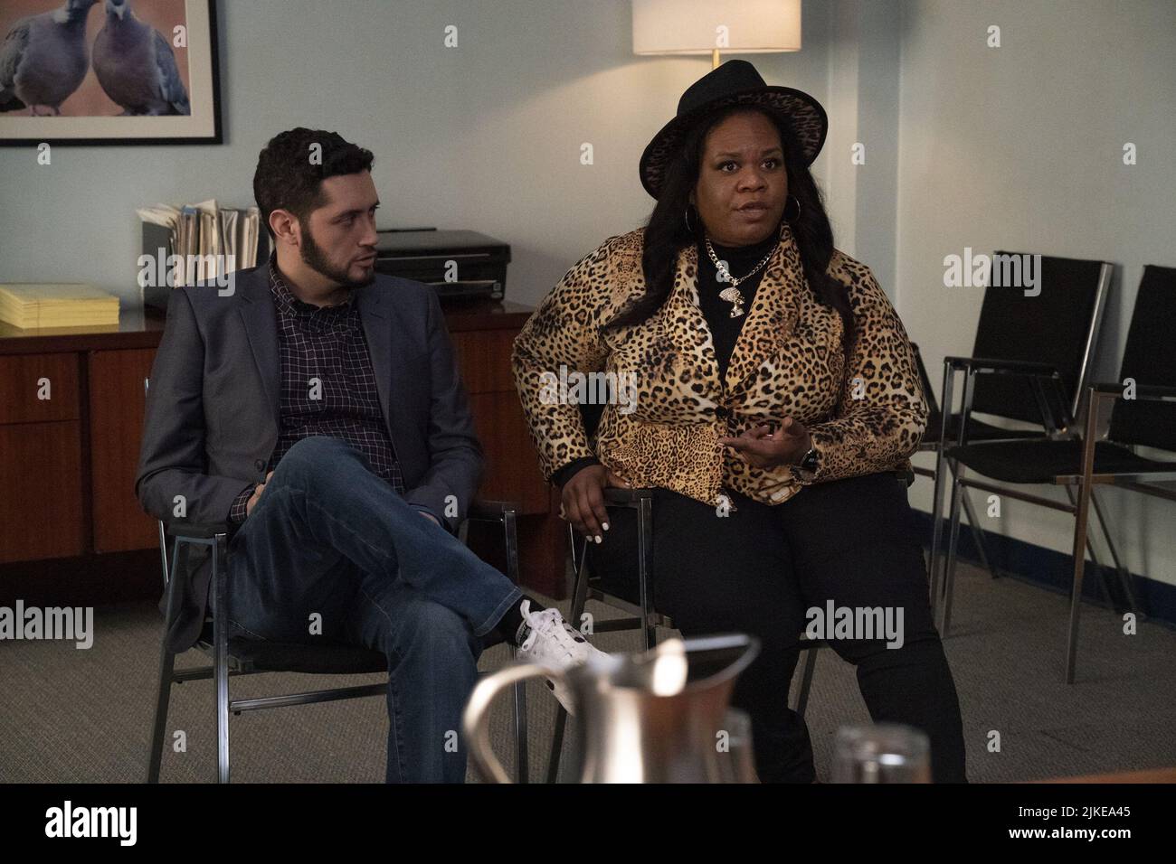 FLATBUSH MISDEMEANORS, from left: Dan Perlman, Yamenika Saunders ...