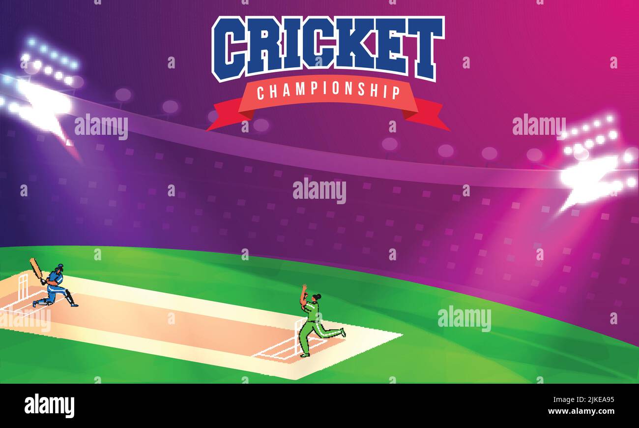 Cricket Match Between India VS Pakistan With Female Bowler Throwing ...