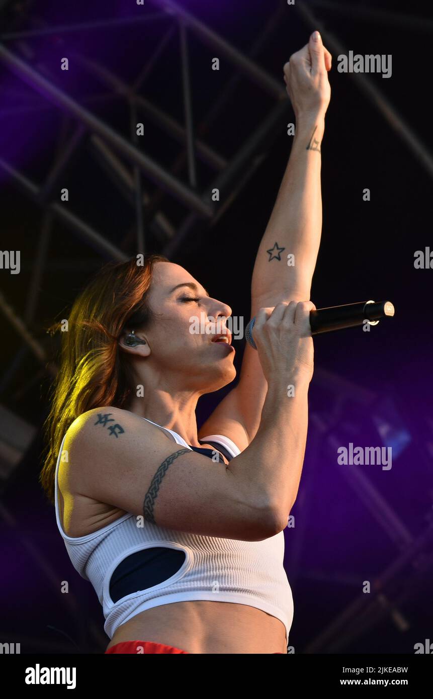 Melanie C Sporty Spice Performing Live On Stage In Concert Day 3 Of
