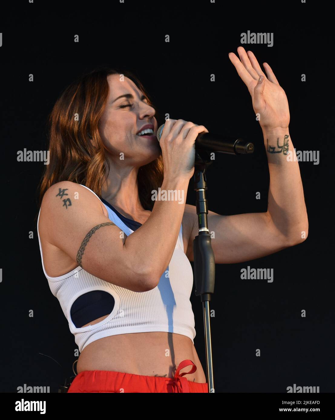 Melanie C Sporty Spice Performing Live On Stage In Concert Day 3 Of