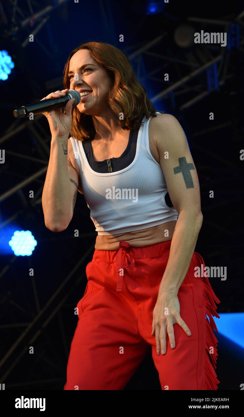 Melanie C, Sporty Spice, Performing Live On Stage In Concert, Day 3 Of ...