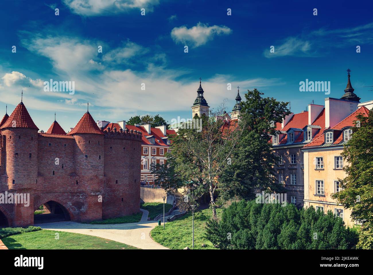 Barbacan in Warsaw Stock Photo - Alamy