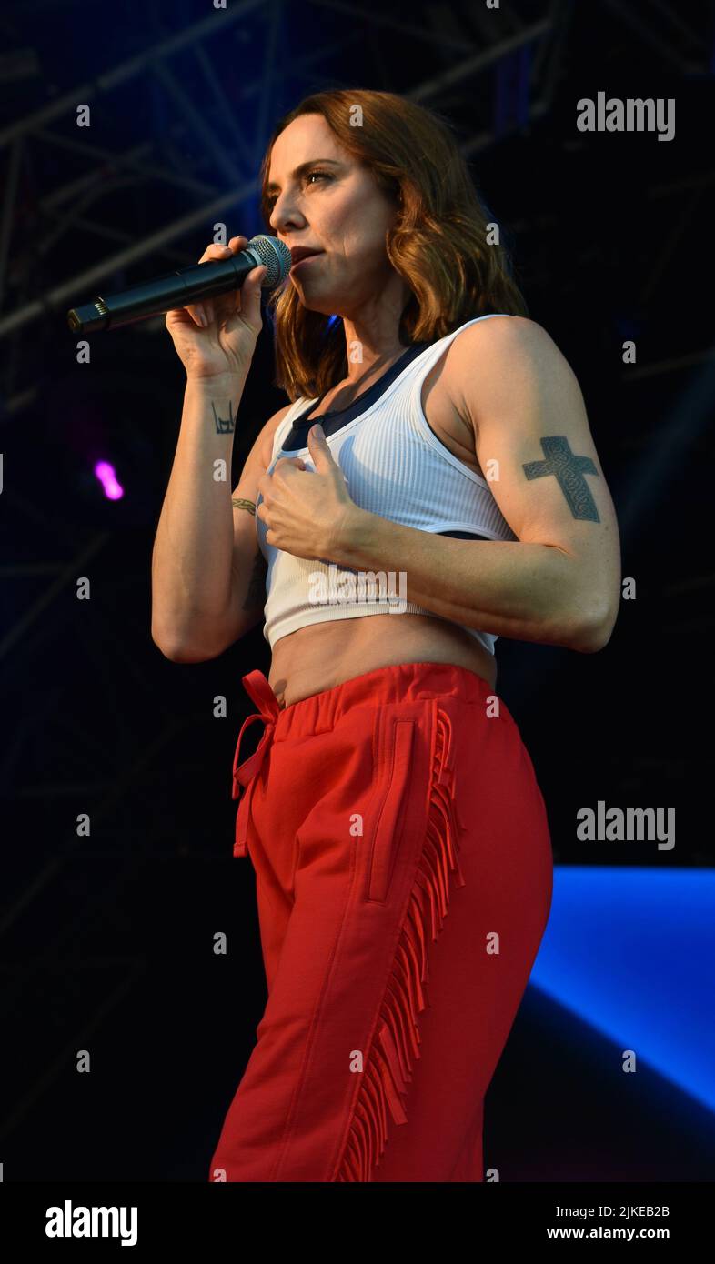 Melanie C, Sporty Spice, Performing Live On Stage In Concert, Day 3 Of ...