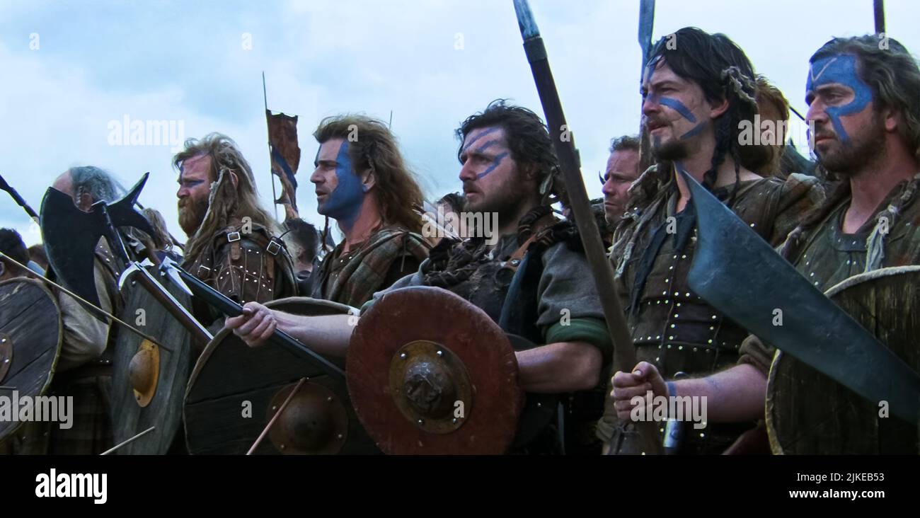 USA. Mel Gibson, Brendan Gleeson, and David O'Hara in a scene from the (C)Paramount Pictures ...