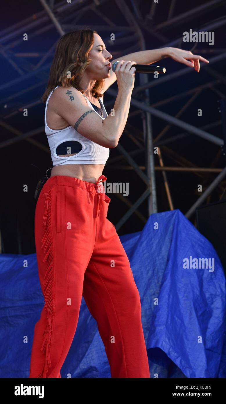 Melanie C Sporty Spice Performing Live On Stage In Concert Day 3 Of