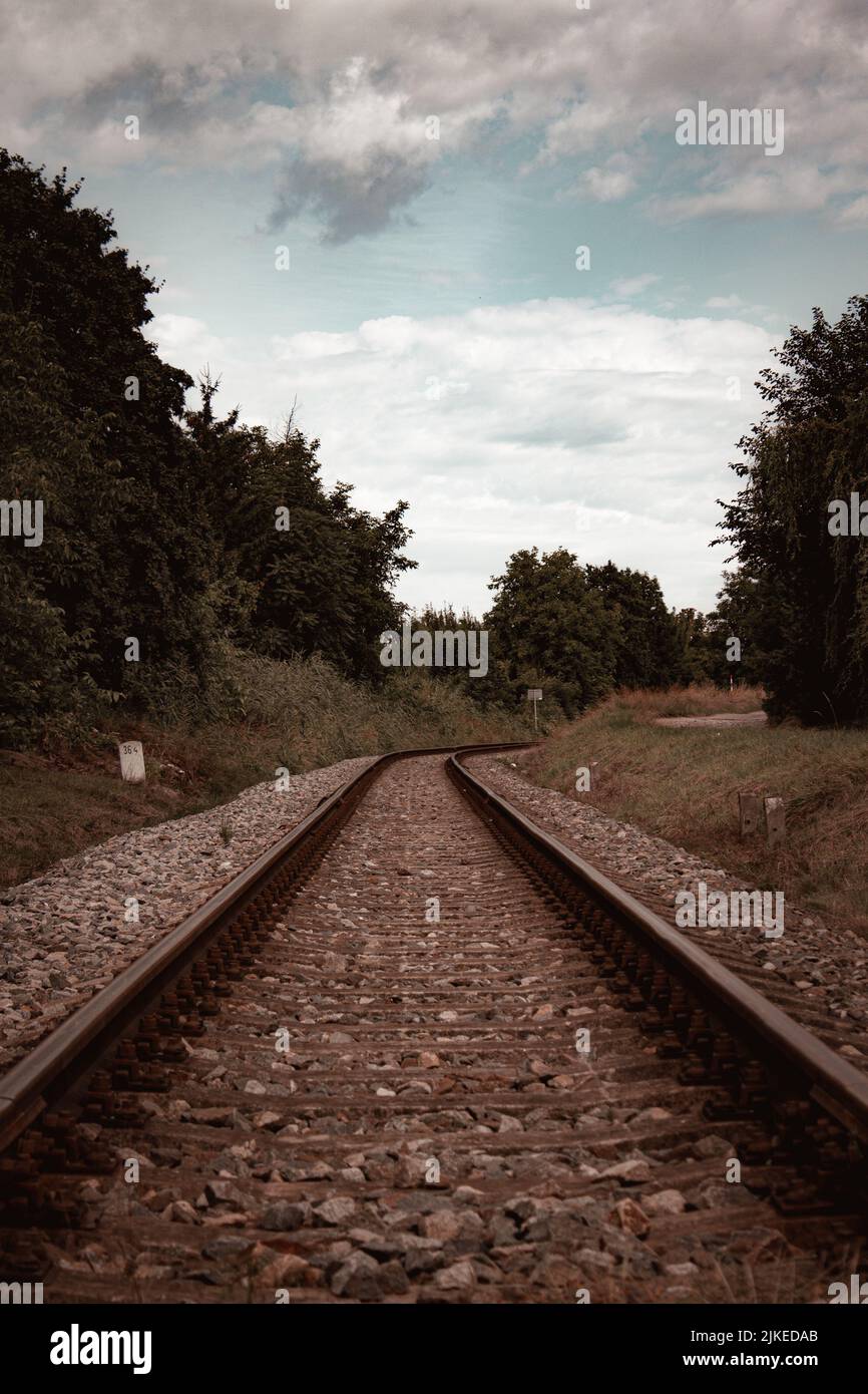 Beautiful fall and train tracks hi-res stock photography and images - Alamy