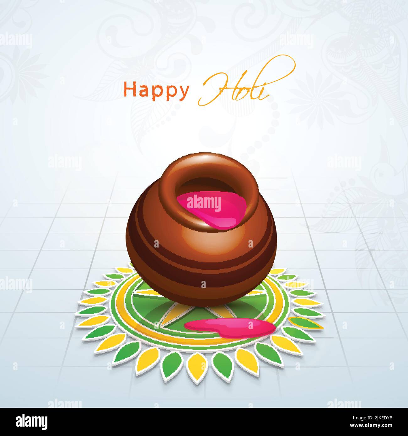Holi rangoli Stock Vector Images - Alamy