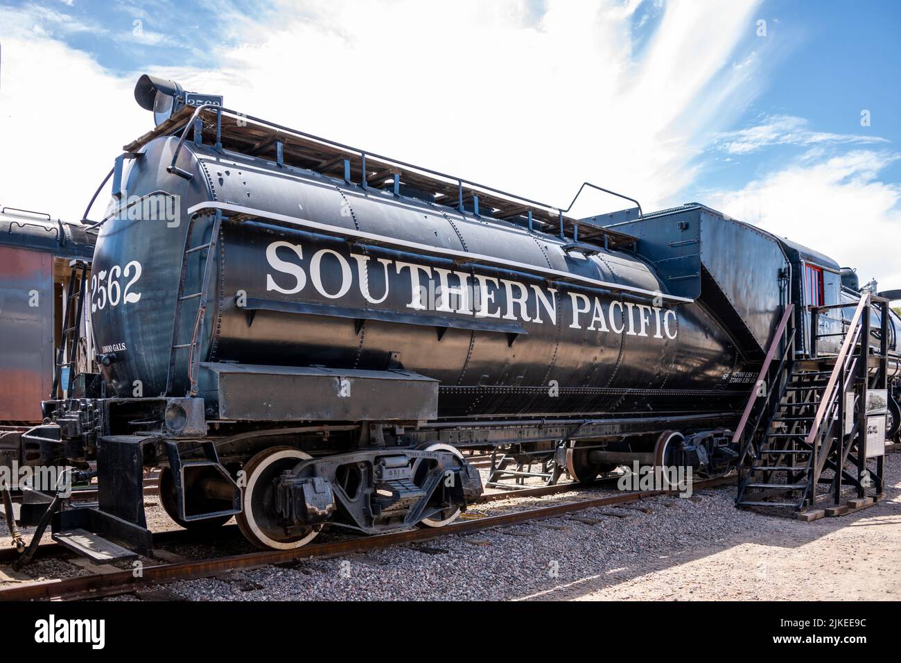 Arizona Railway Museum - Steam Locomotive 2562 Oil Tanker Stock Photo ...
