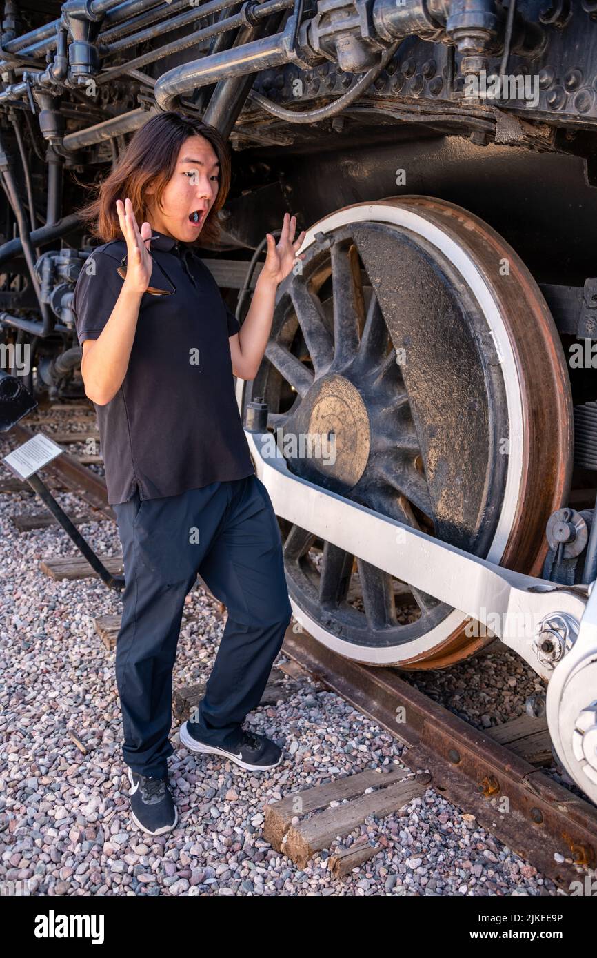 Arizona Railway Museum - Steam Locomotive 2562 & Johnny Stock Photo - Alamy