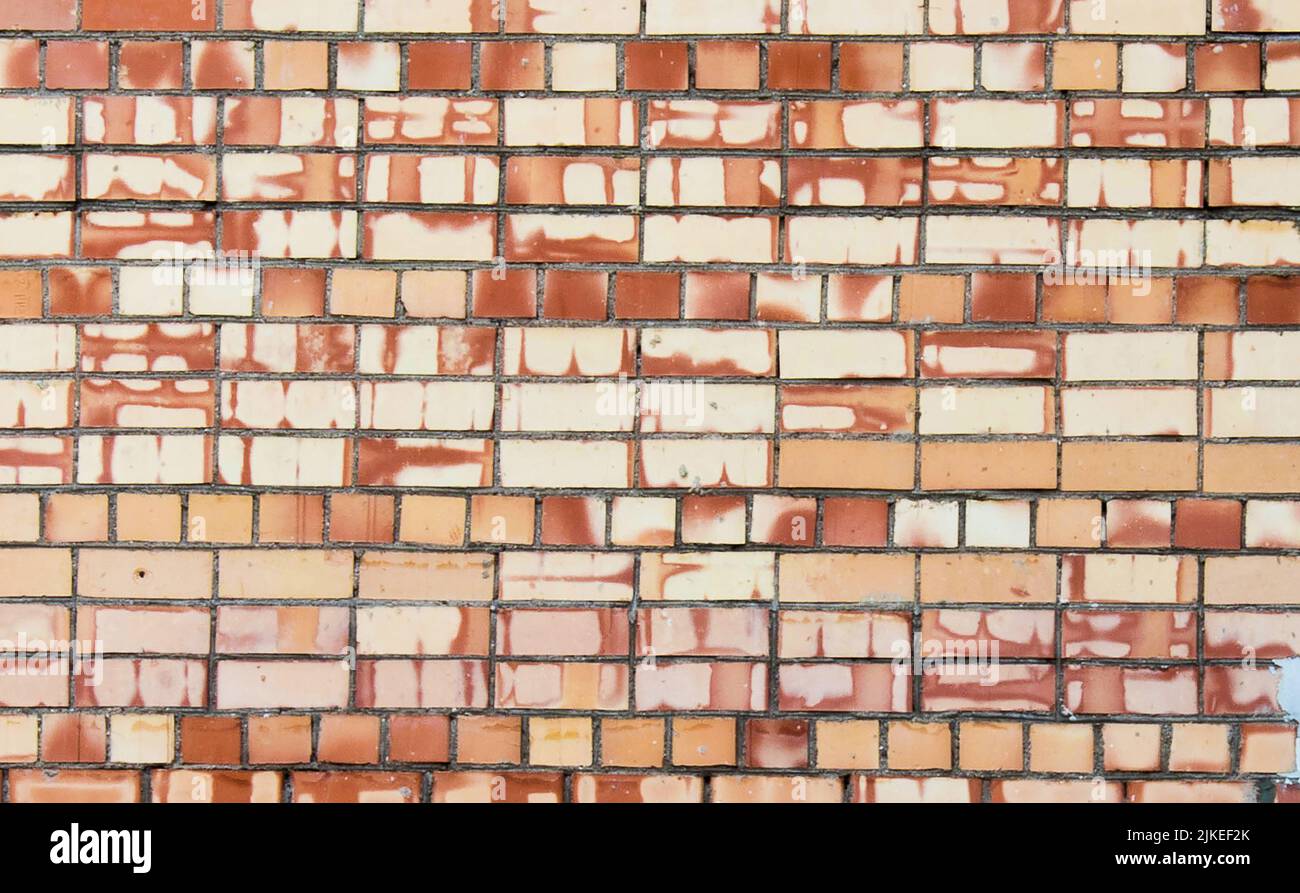 wet red brick wall, background concept, texture for work Stock Photo ...
