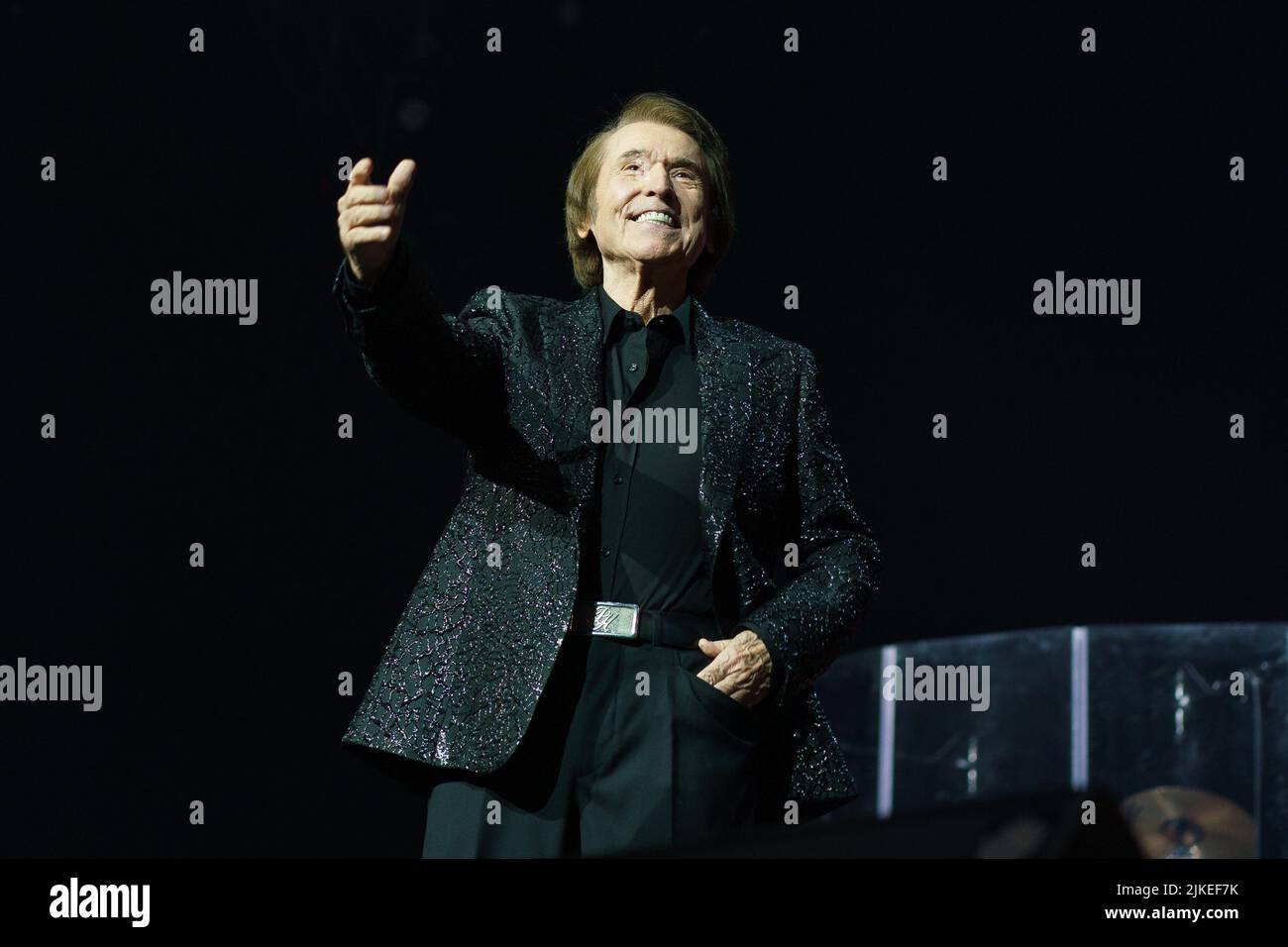 Spanish singer Raphael , performs on stage in Madrid, Spain Featuring ...