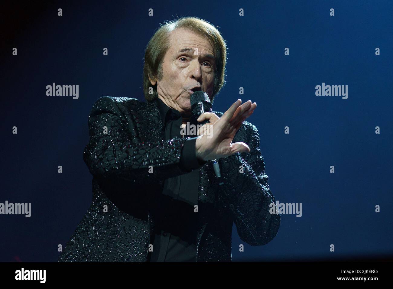 Spanish singer Raphael , performs on stage in Madrid, Spain Featuring ...