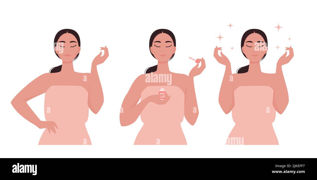 Female face skin Stock Vector Images - Alamy