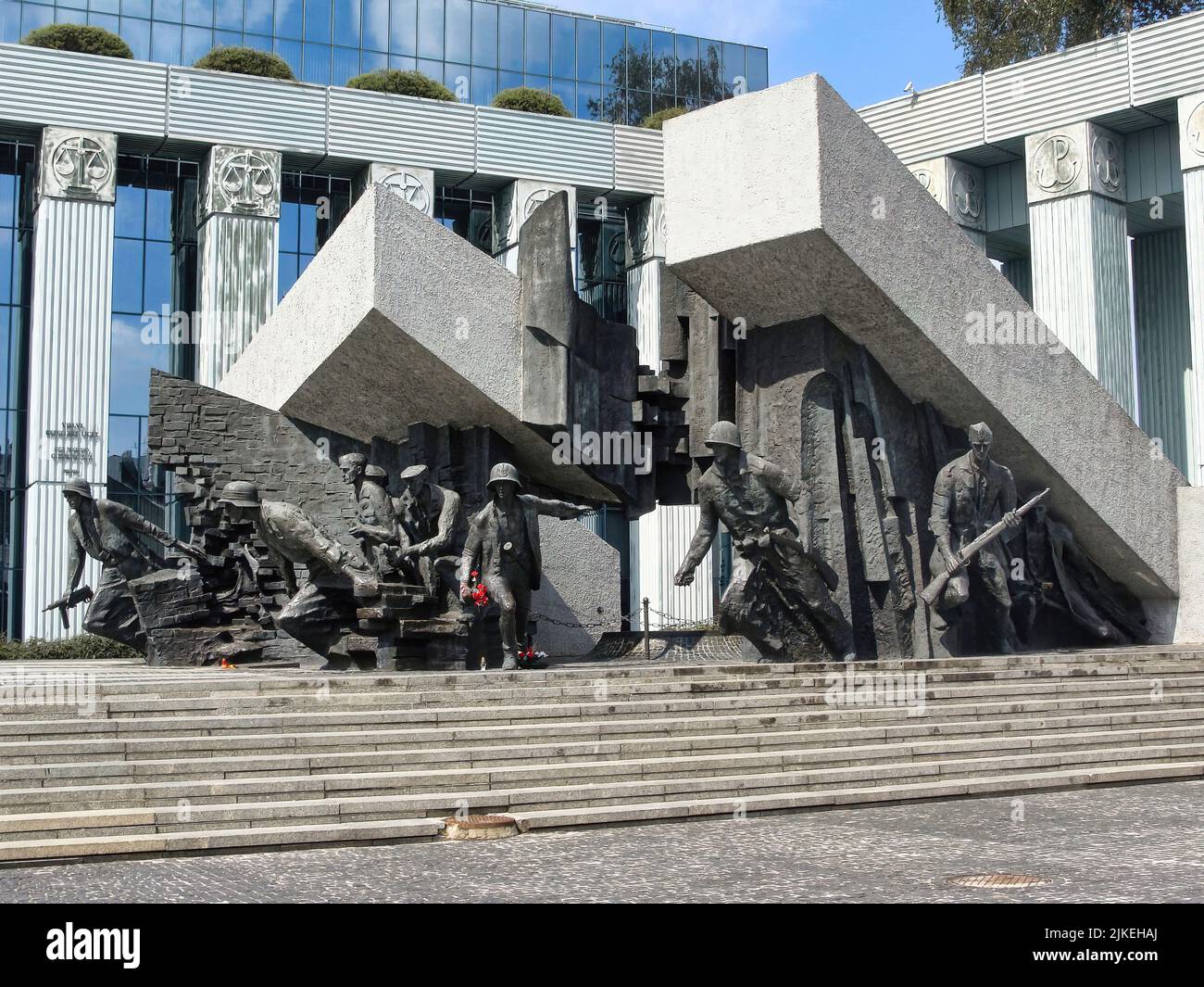The Warsaw Uprising Monument, a memorial dedicated to the Warsaw ...