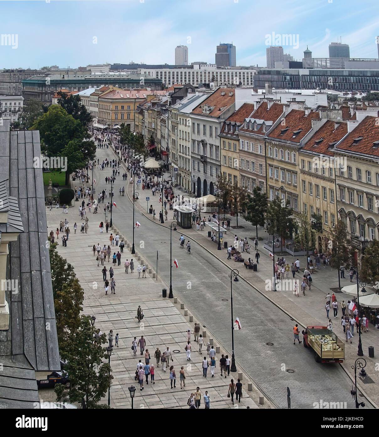 Warsaw, the capital of Poland with architecture ranging from Gothic ...